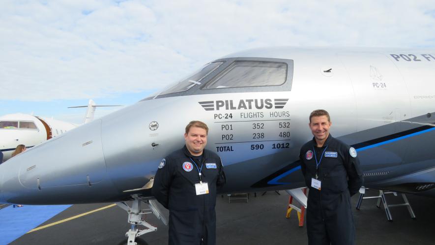 Pilatus PC-24 Flies in for NBAA 2016 | Aviation International News