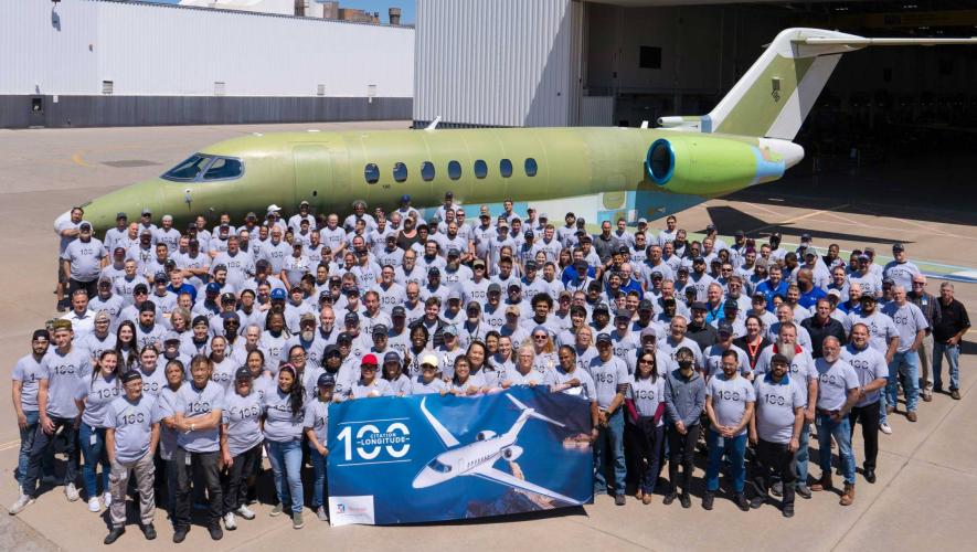 Textron Aviation Citation Longitude Jet Fleet Growing as 100th Rolled ...