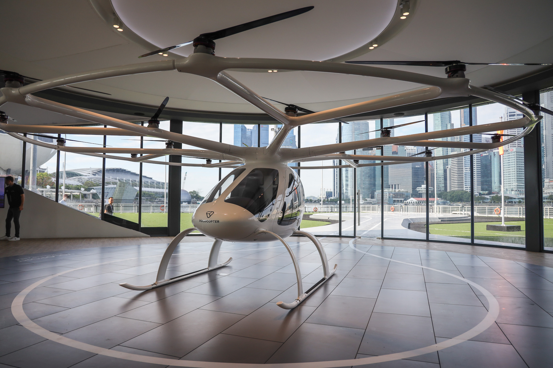 Volocopter's VoloPorts are design for eVTOL passenger flights | AIN